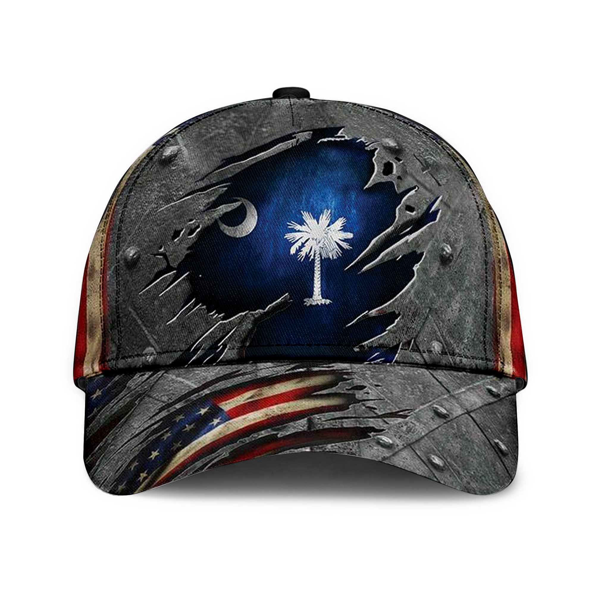 South Carolina State Flag Hat 3D Printed American Flag Vintage Sc Hat ...