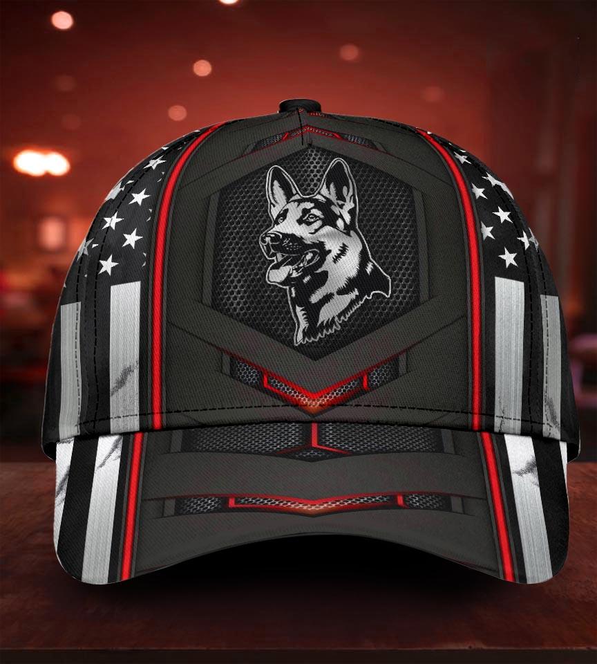 German Shepherd Red Flag Carbon Classic Cap – HighSportPrint
