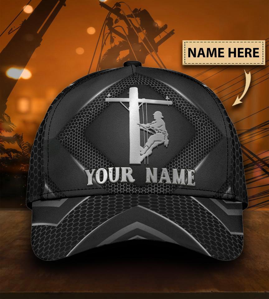 Personalized Lineman Carbon Classic Cap – HighSportPrint
