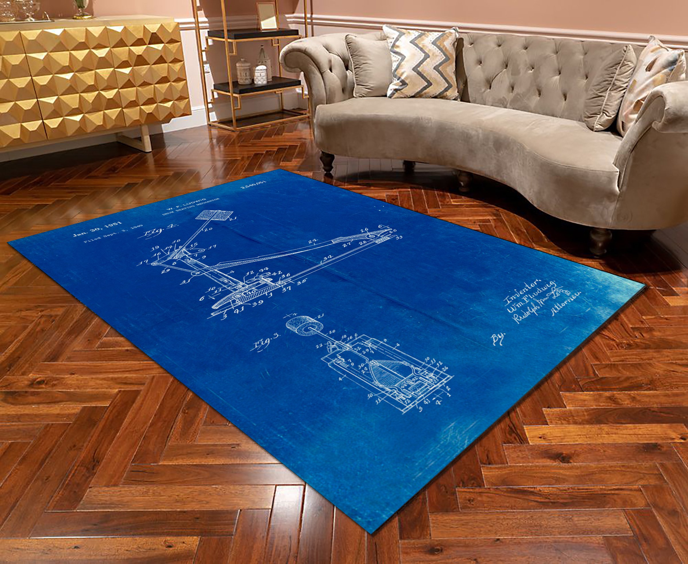 Drum Kick Pedal Area Rug – HighSportPrint