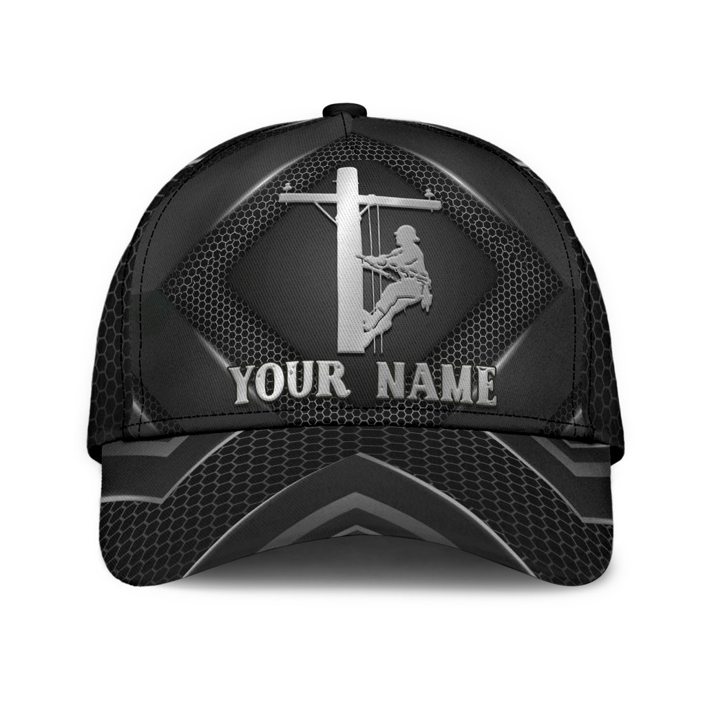 Personalized Lineman Carbon Classic Cap – HighSportPrint