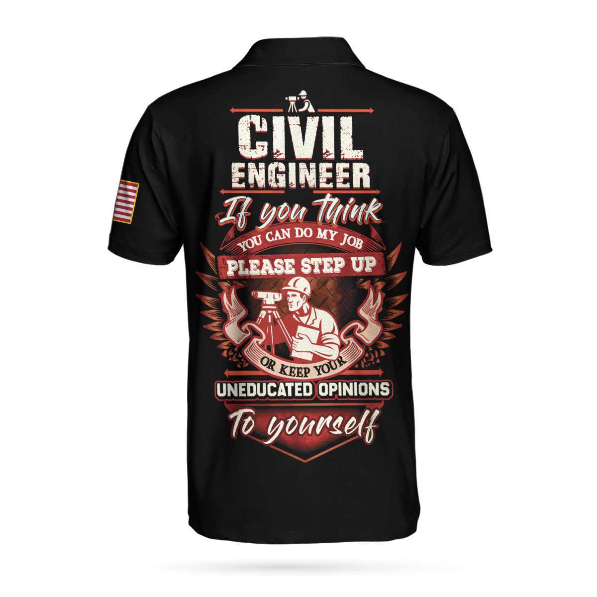 Civil Engineer Proud Skull Polo Shirt – HighSportPrint