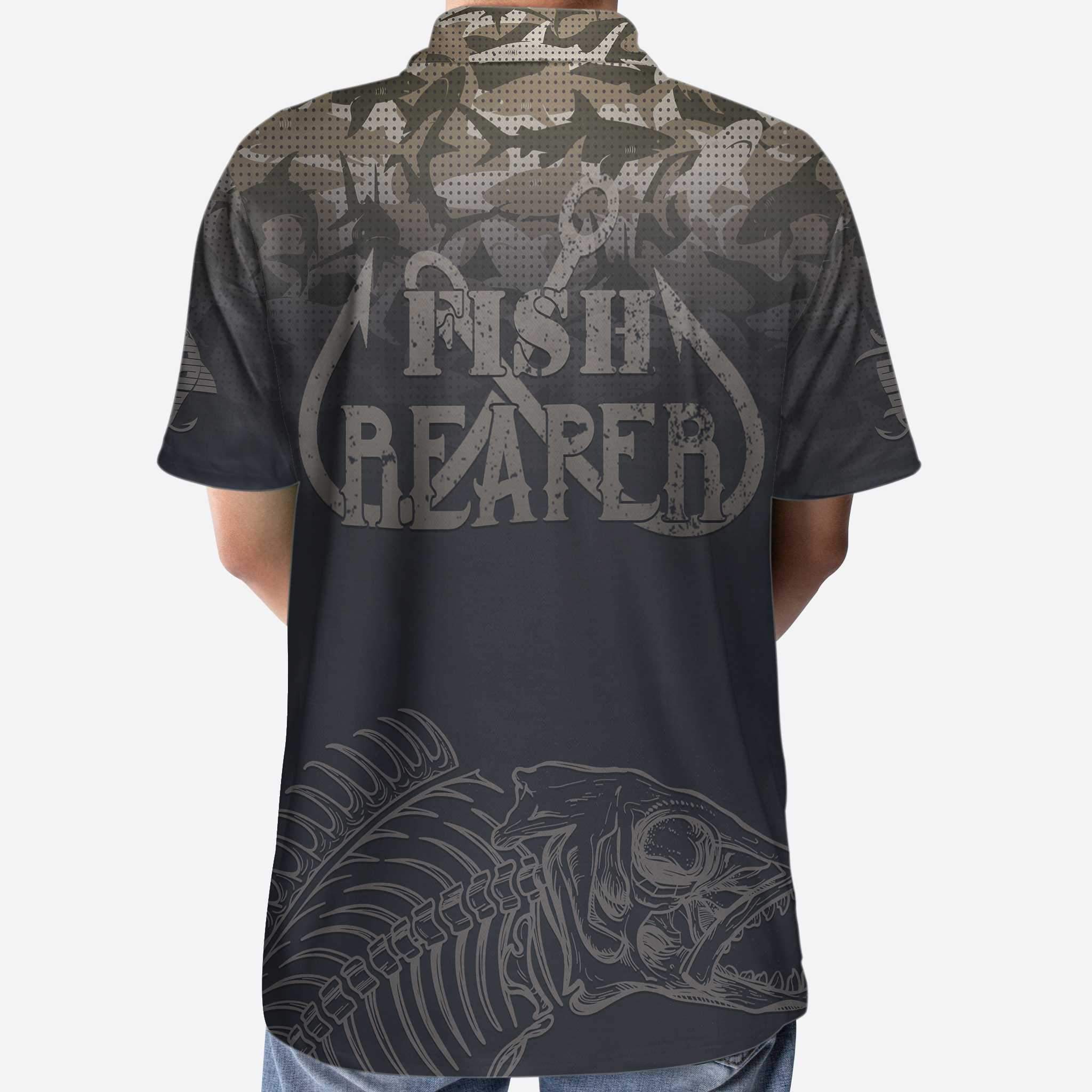 Fish Reaper Fish Skull Skeleton Fishing Polo Shirt – HighSportPrint