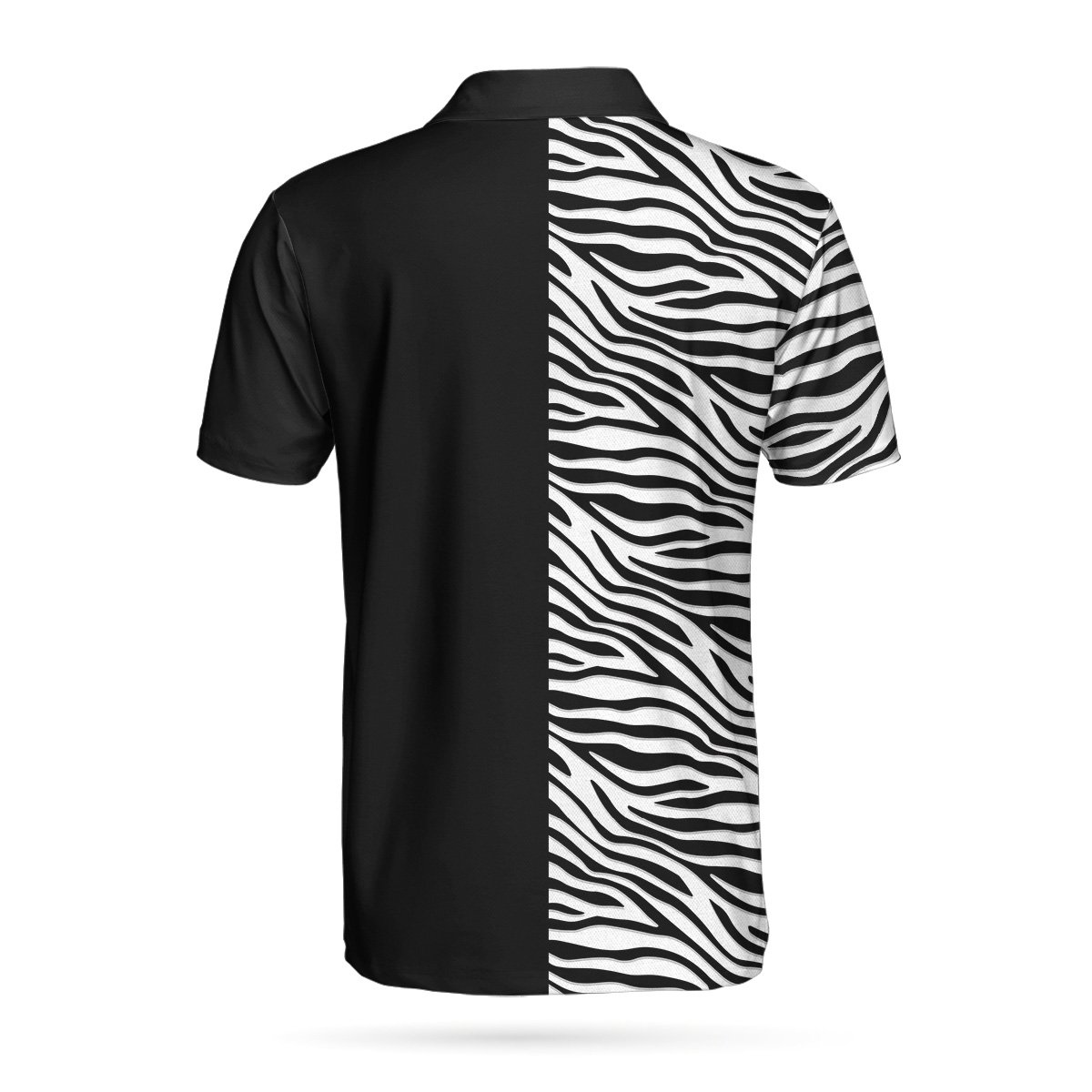 Personalized 2D Golfer Zebra Pattern Golf Polo Shirt – HighSportPrint