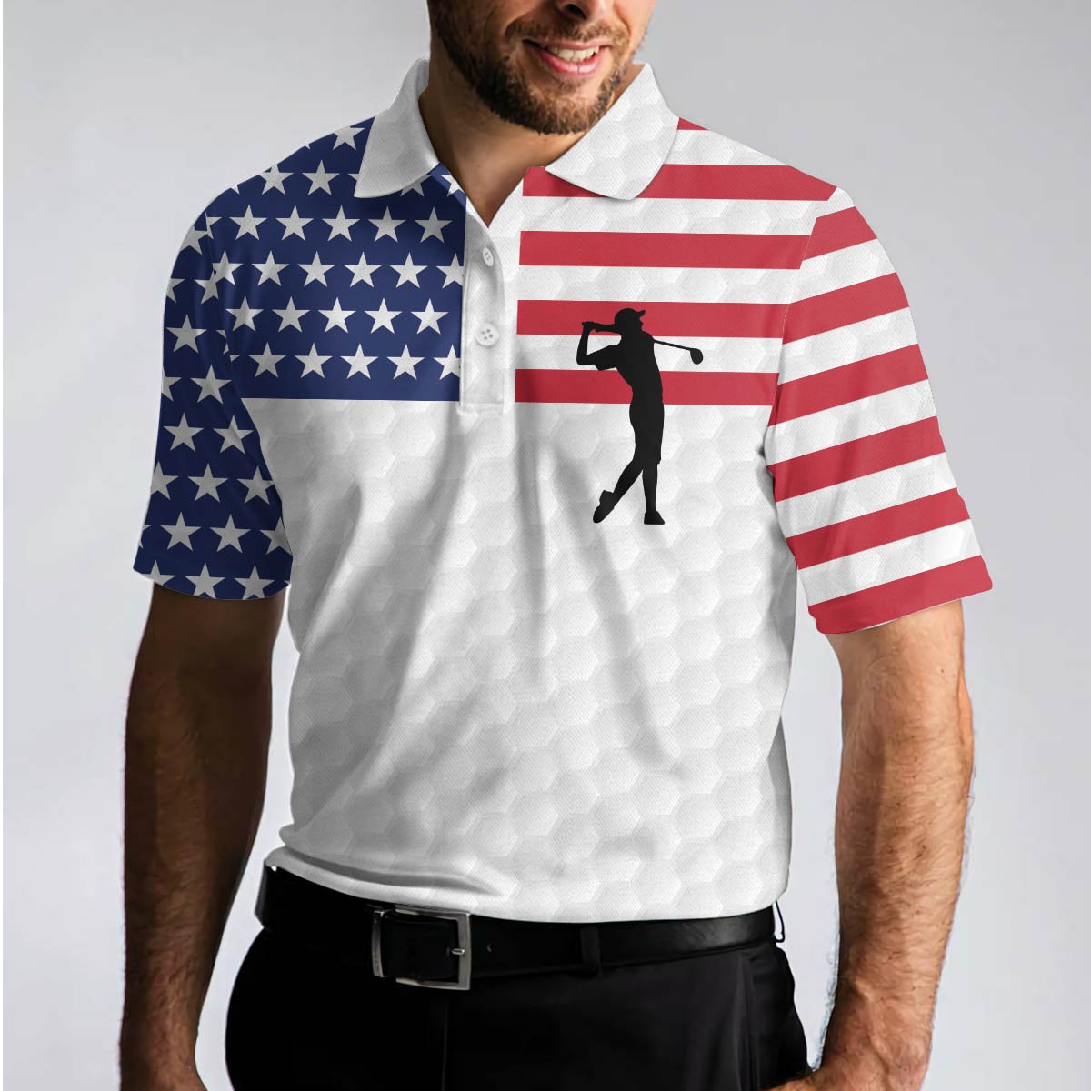 Premium American Golfer Male Ver. Polo Shirt – HighSportPrint